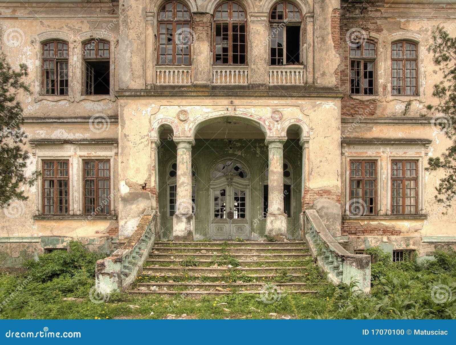 Abandoned Old House Front View - Hdr Royalty-Free Stock Image ...