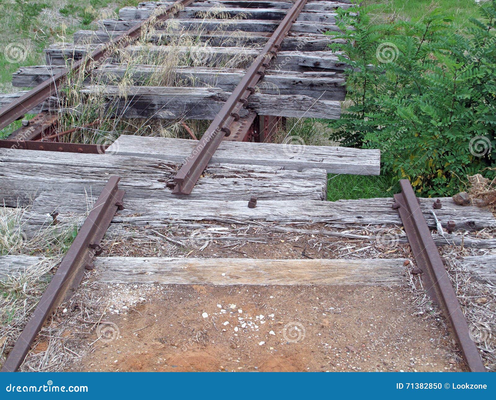 Abandoned Old Railway Tracks Stock Photo - Image of gravel, brittle ...