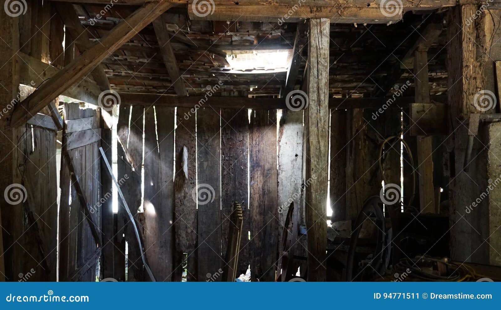 Abandoned Old Ranch stock image. Image of texture, interior - 94771511