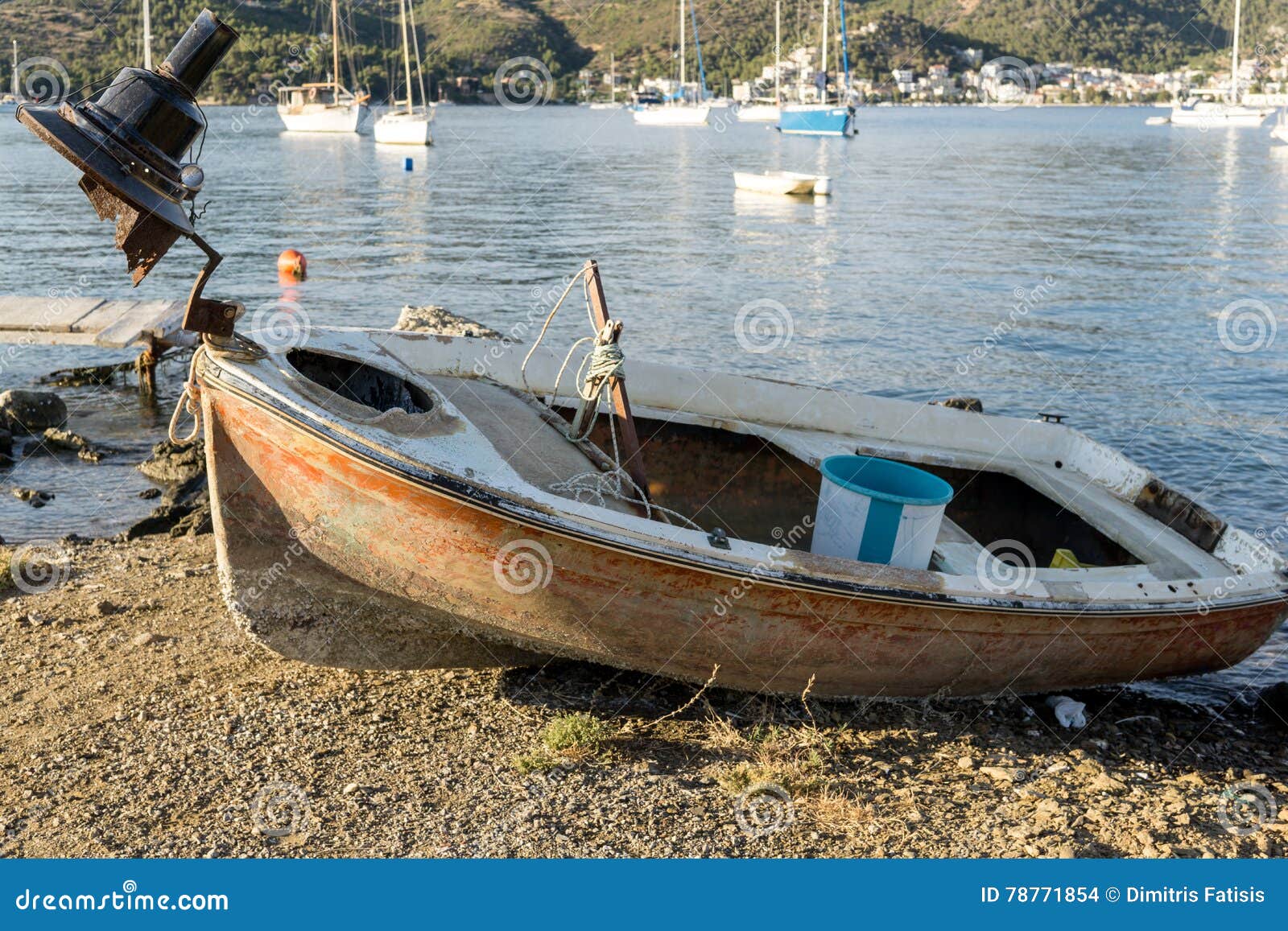 Abandoned old rusty boat stock photo. Image of worn, outdoors - 78771854