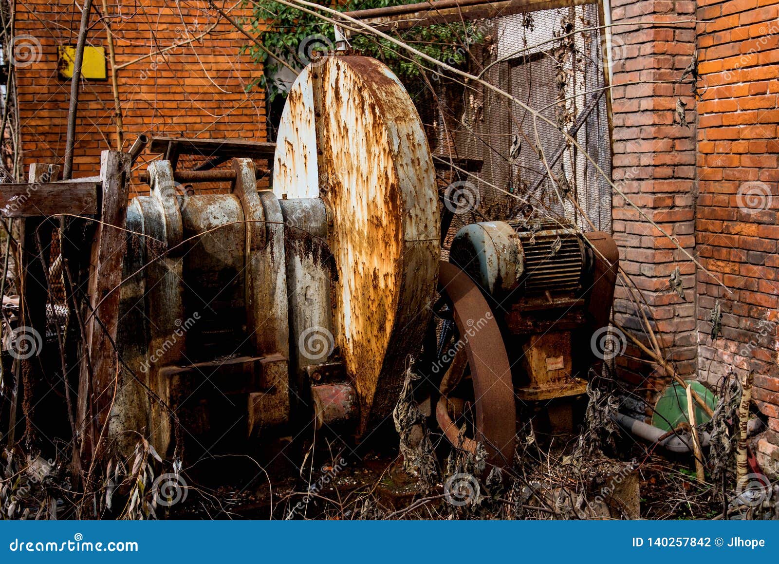 Abandoned Old Rusty Machine Stock Photo - Image of workshop, textures ...
