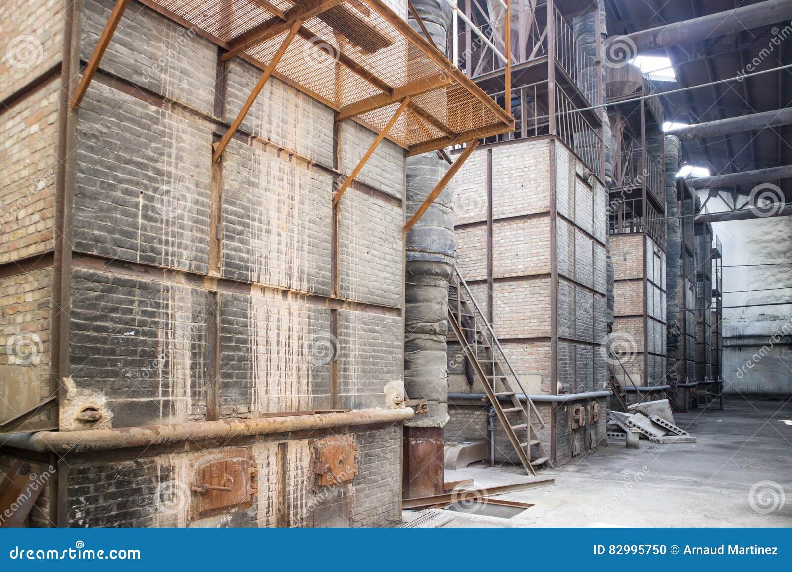 Abandoned Old Steam Bricks Boilers Stock Photo - Image of power ...