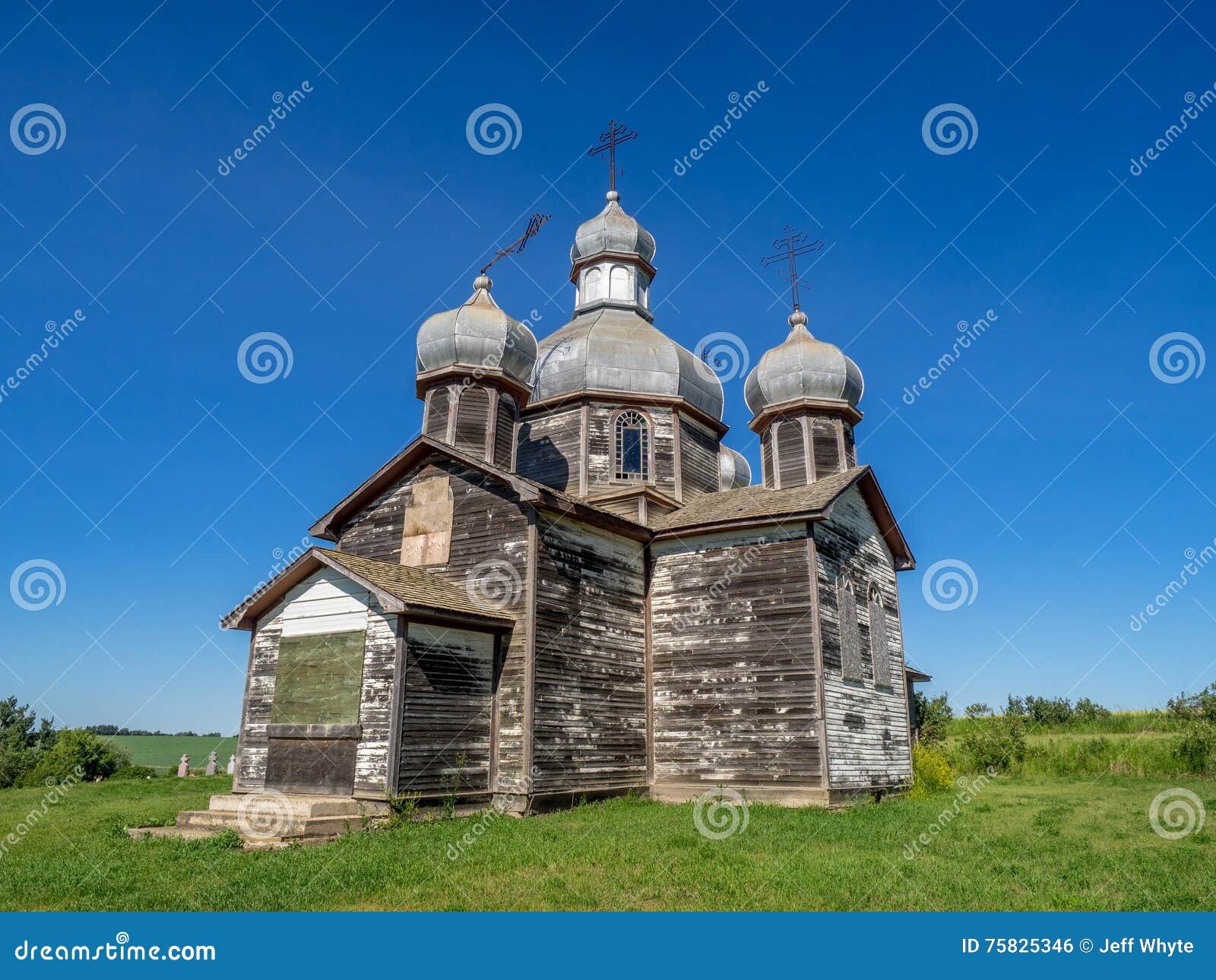 Abandoned Old Ukrainian Church Stock Photo - Image of orthodox ...