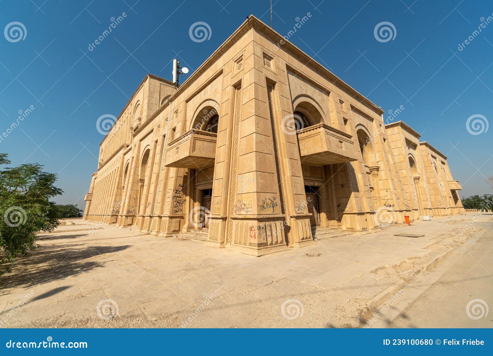 Abandoned Palace of Saddam Hussein in Babylon, Iraq Stock Photo - Image ...