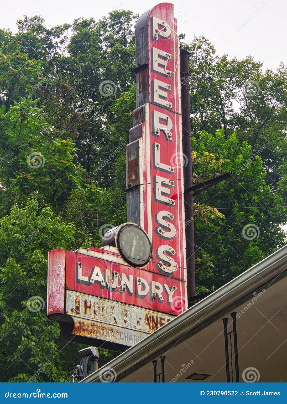 Peerless Laundry Neon Sign in Welch WV Editorial Photography - Image of ...
