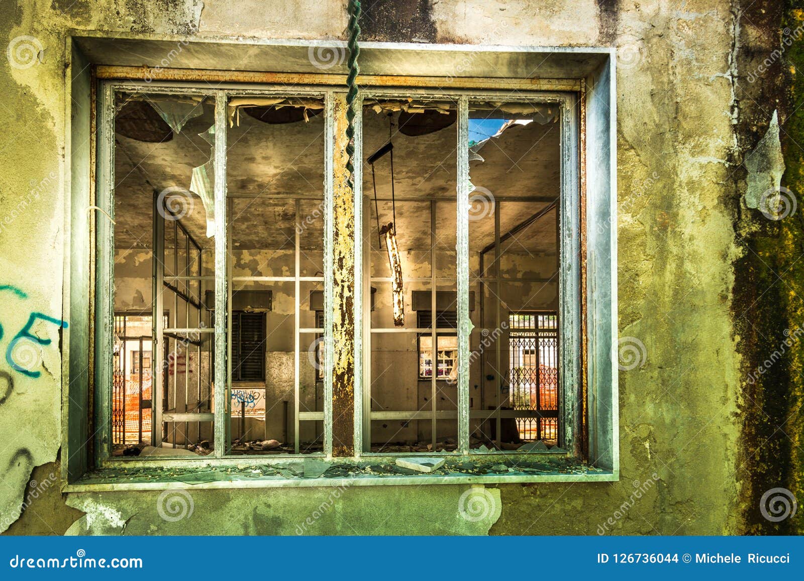 Destroyed Window Stock Image | CartoonDealer.com #69415231