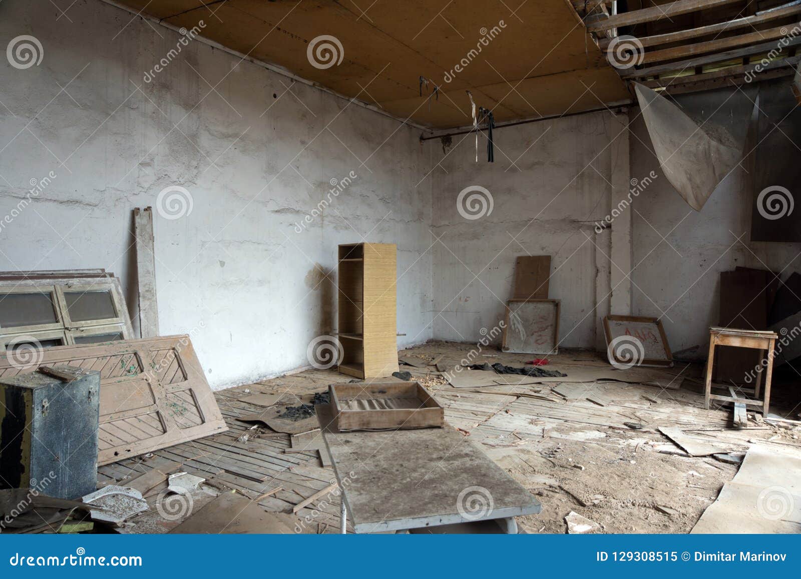Abandoned Place in Desolate Village Stock Image - Image of home ...