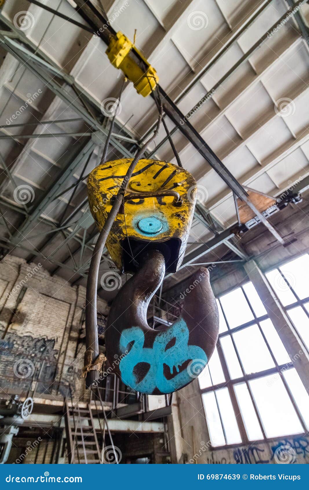 Abandoned Power Plant Inventory. Stock Image - Image of chains ...