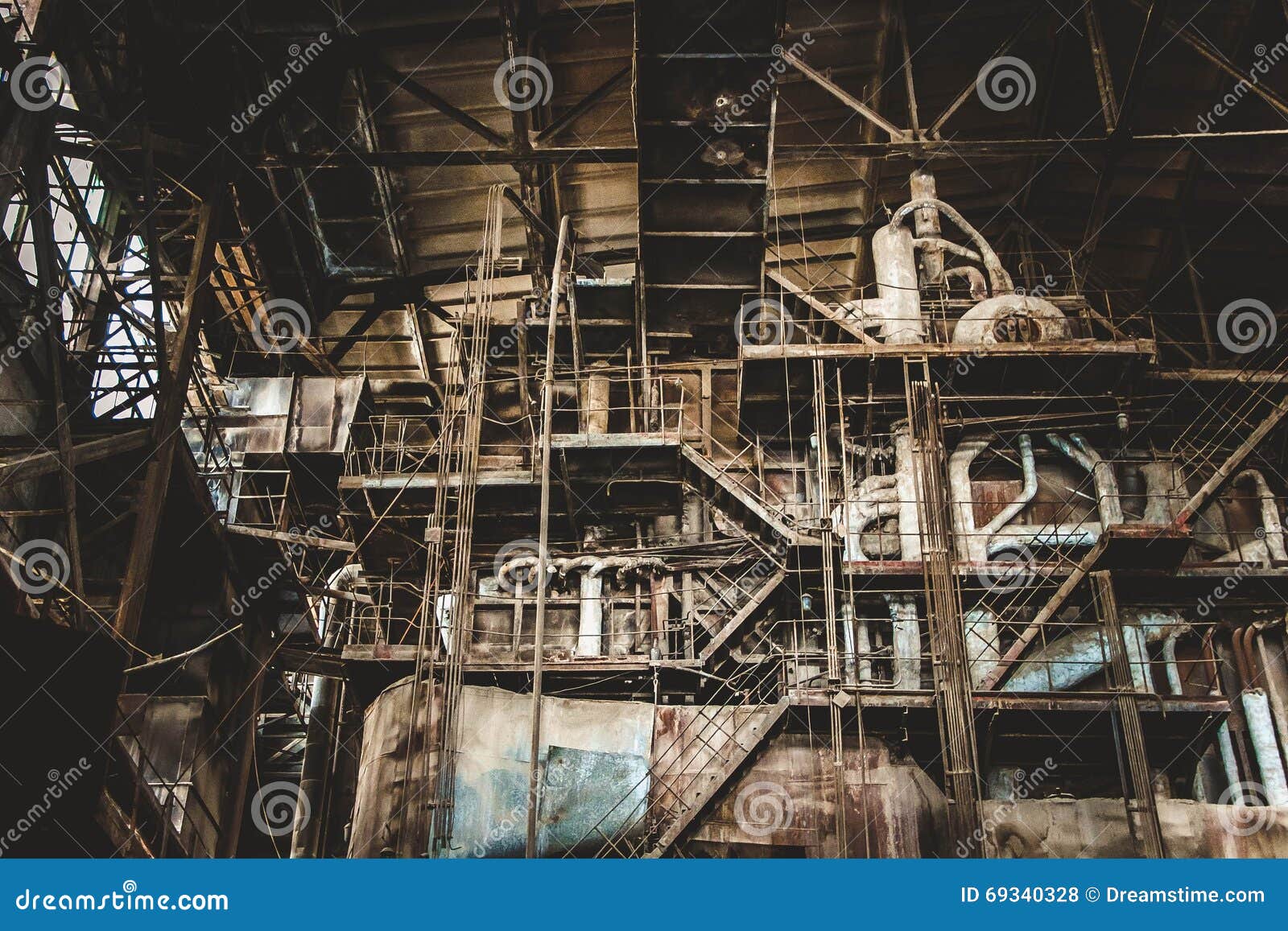 Abandoned Pulp and Paper Mill Stock Photo - Image of krasnoyarsk, city ...