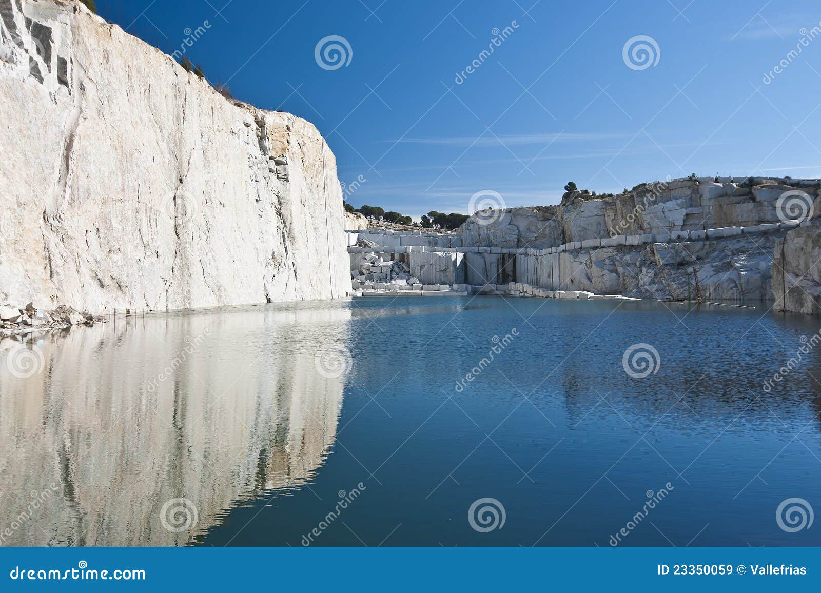 Abandoned quarry stock image. Image of water, industrial - 23350059