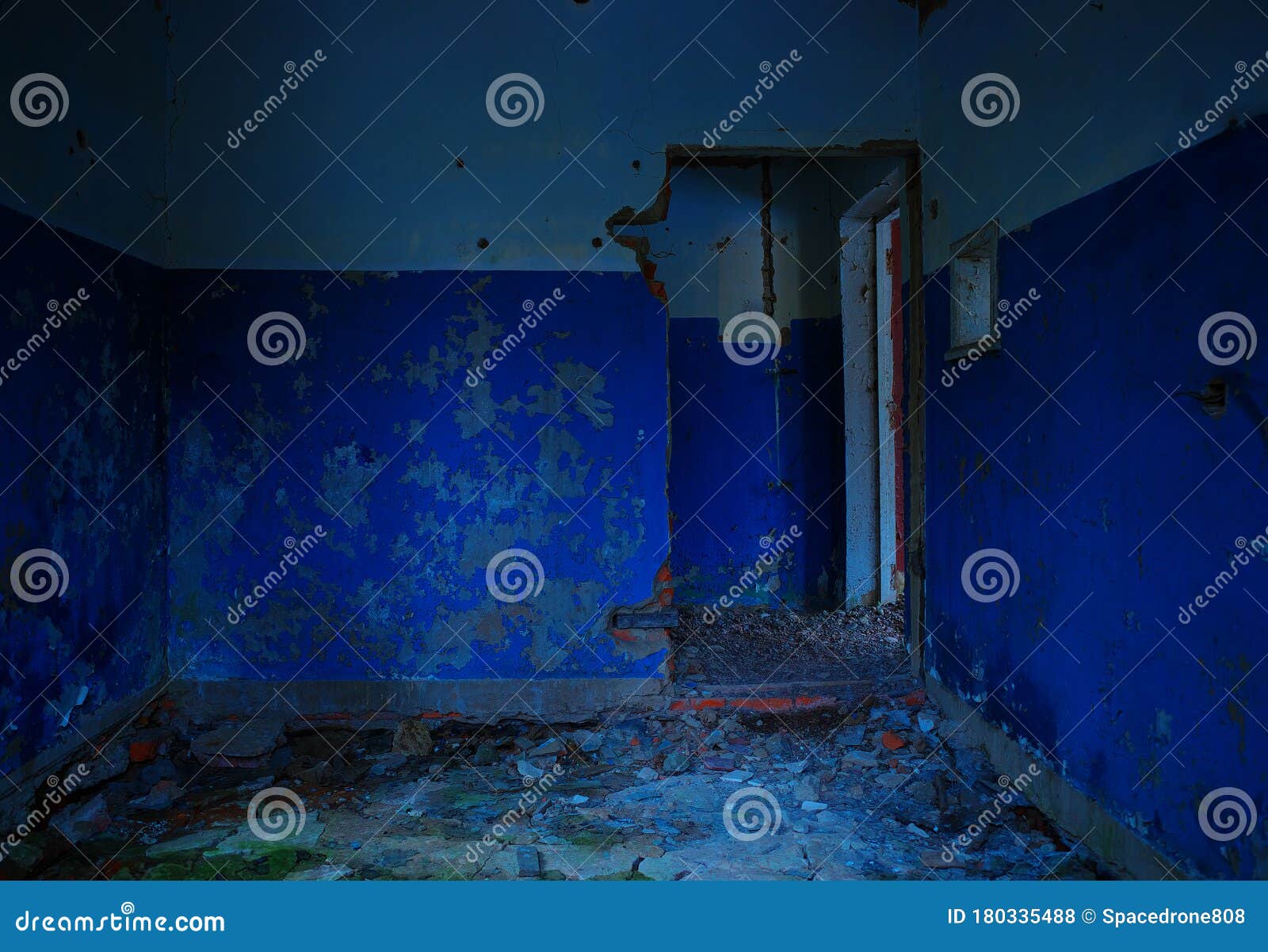 Abandoned Radioactive Factory Room Background Stock Photo - Image of ...