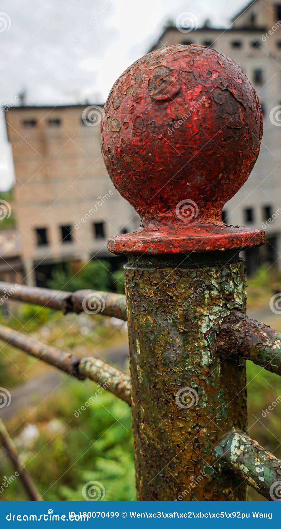 Abandoned Railing Guardrail Rusty Stock Image - Image of living, water ...