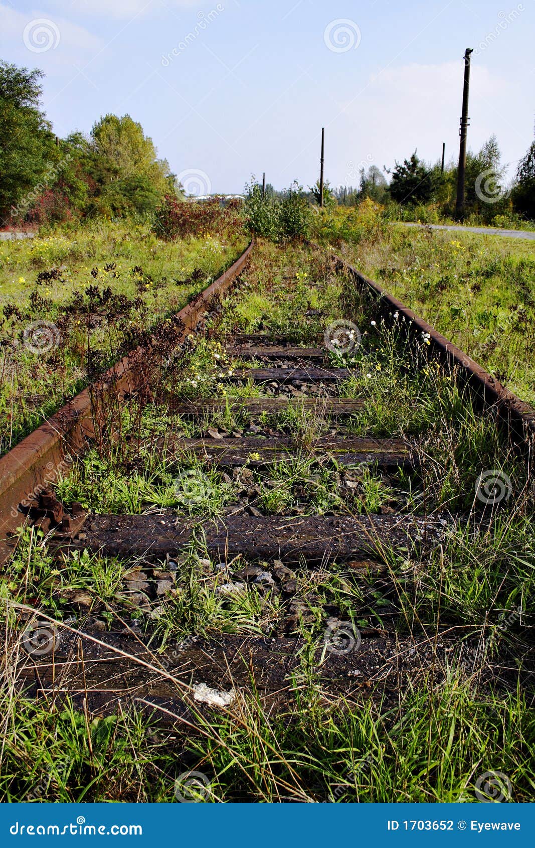 Abandoned railroad stock photo. Image of wood, rails, trains - 1703652