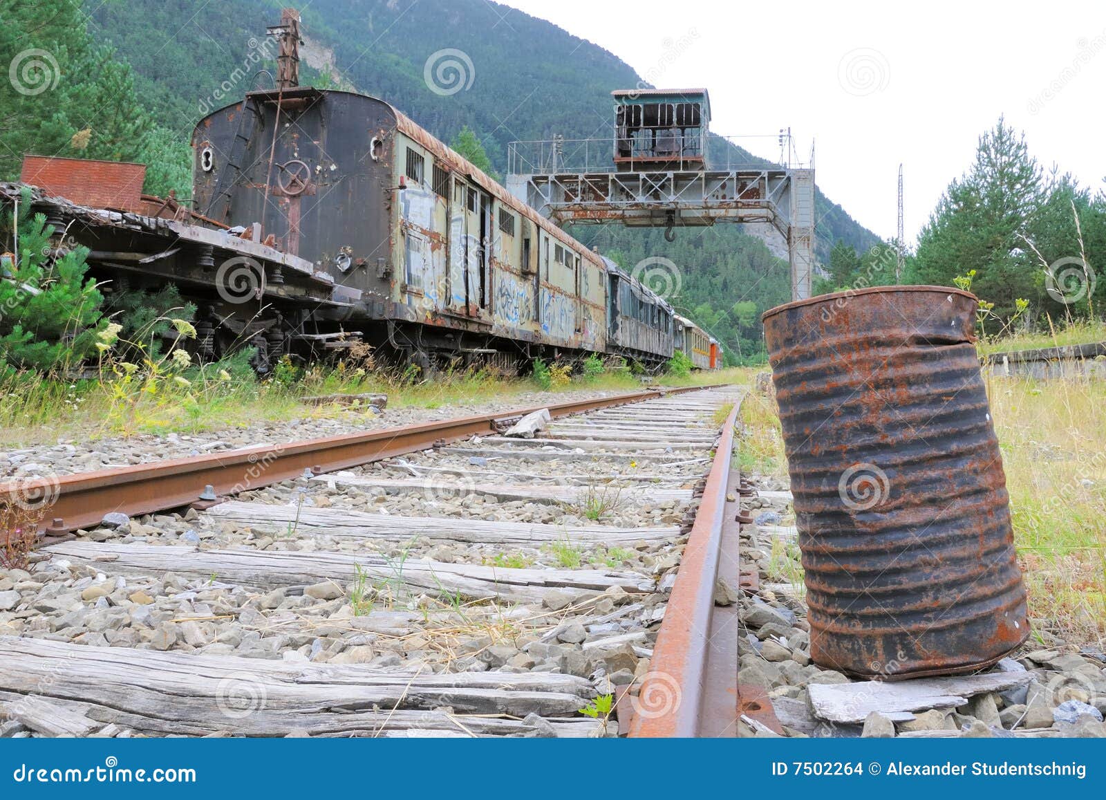 Abandoned railway stock photo. Image of corrode, railroad - 7502264