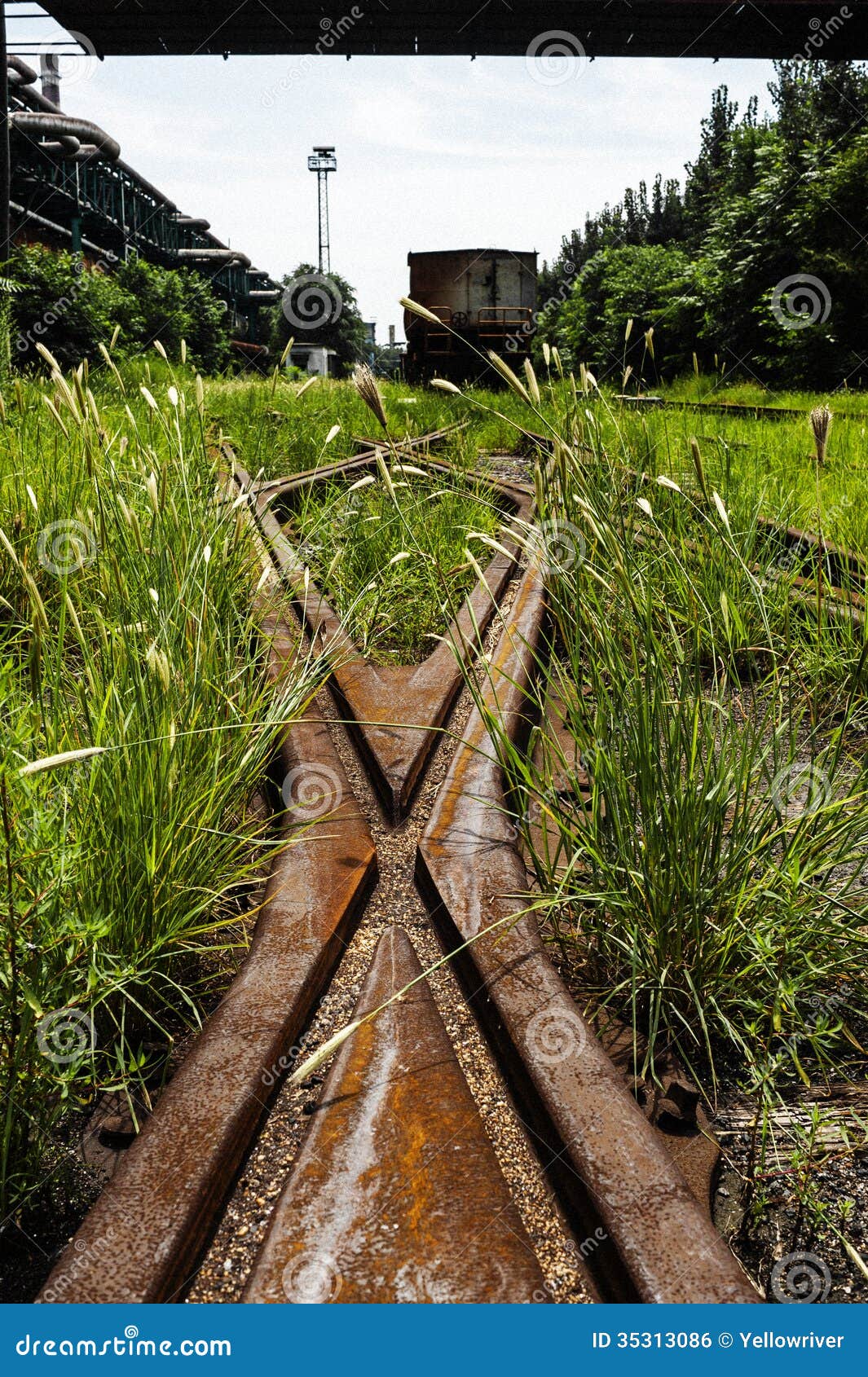Abandoned railway stock photo. Image of rail, environment - 35313086