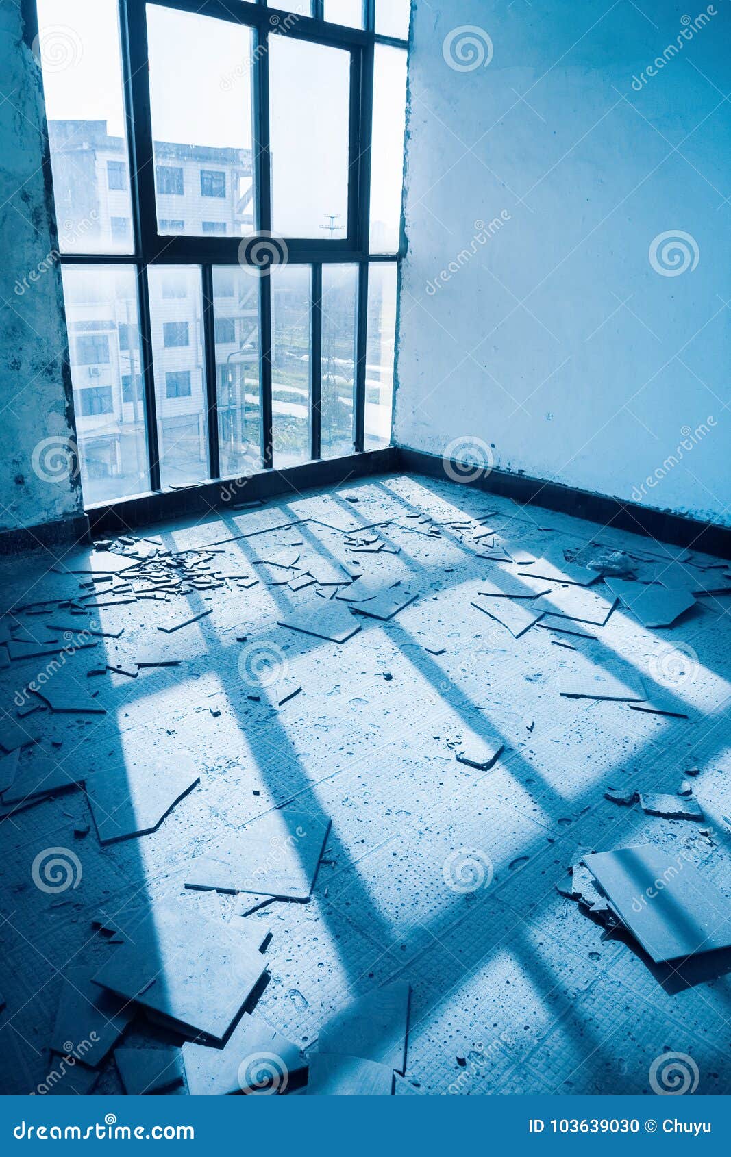 The Abandoned Room, Broken Floor Stock Photo - Image of background ...