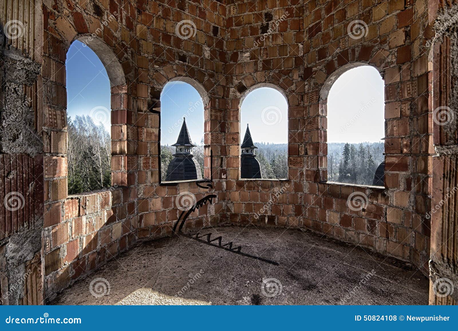Abandoned Room in the Castle Stock Photo - Image of haunted ...