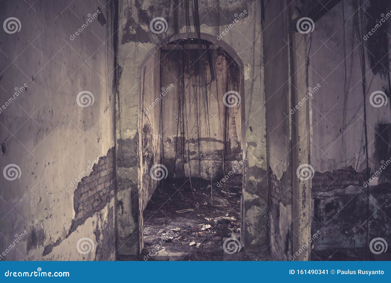 Abandoned Room in a Spooky House Stock Image - Image of corridor, house ...