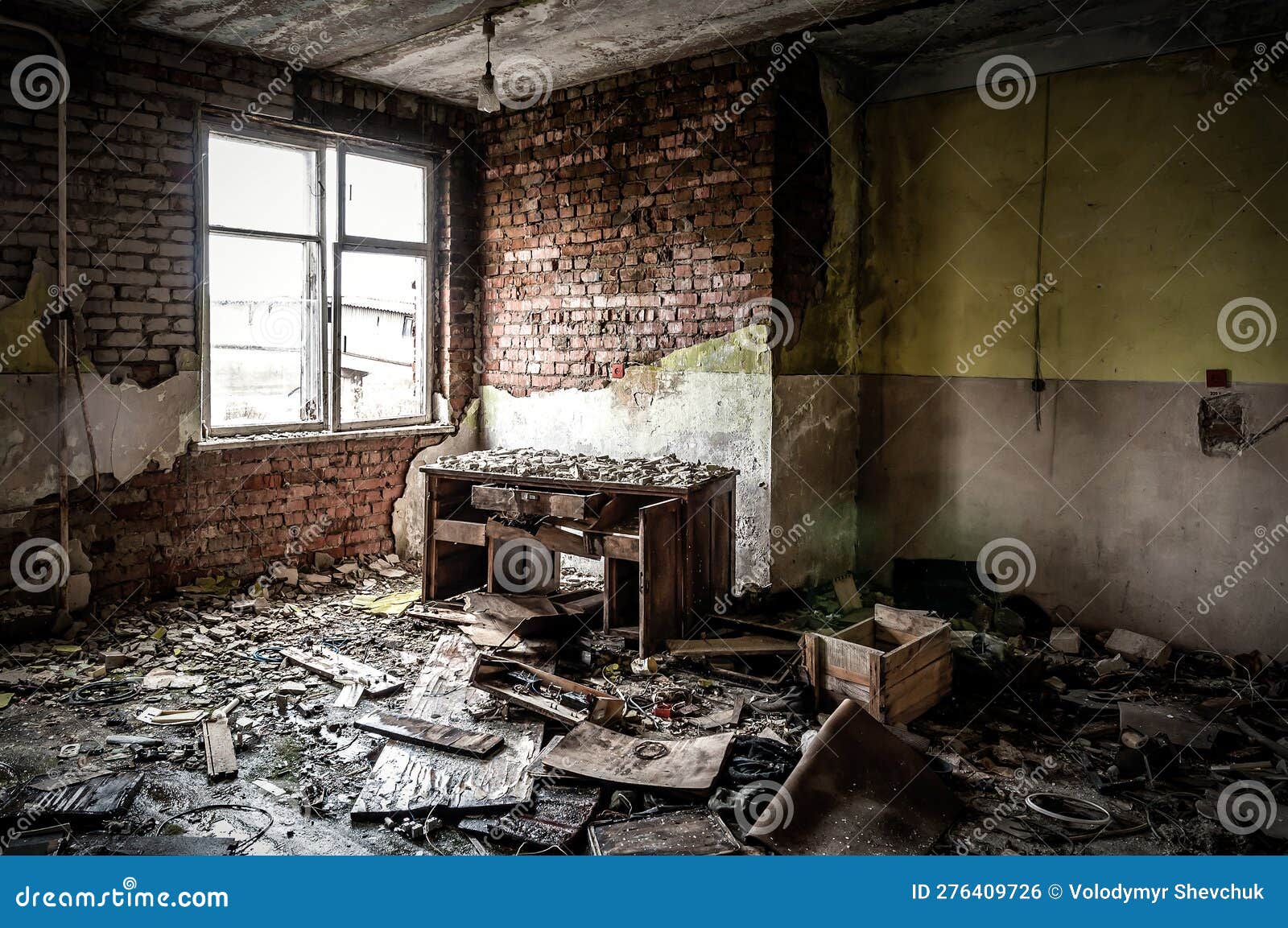 Abandoned Ruined Room with Garbage Stock Photo - Image of messy, aged ...