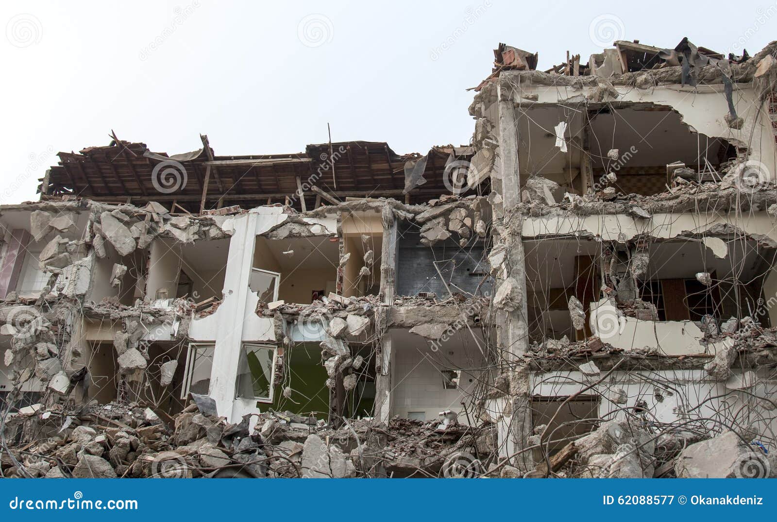 Abandoned Rundown Building Construction Area Stock Image - Image of ...