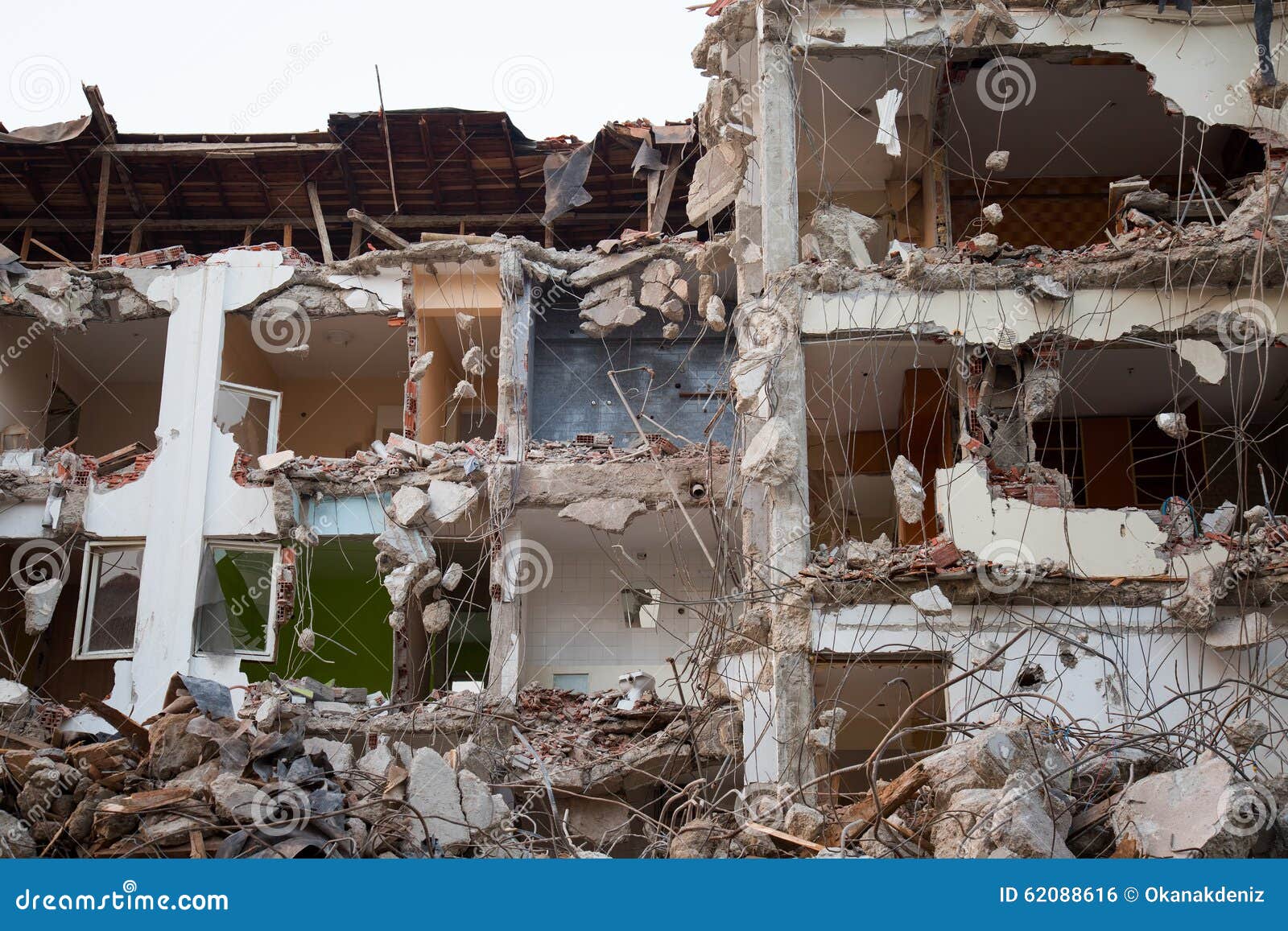 Abandoned Rundown Building Construction Area Stock Photo - Image of ...