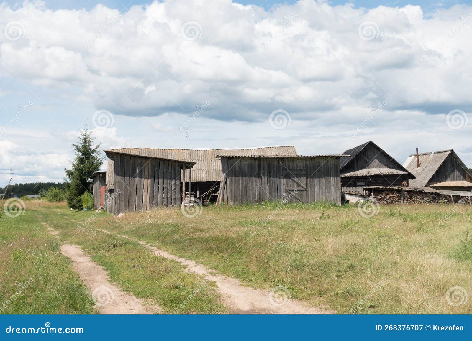 Abandoned rural buildings stock image. Image of architecture - 268376707
