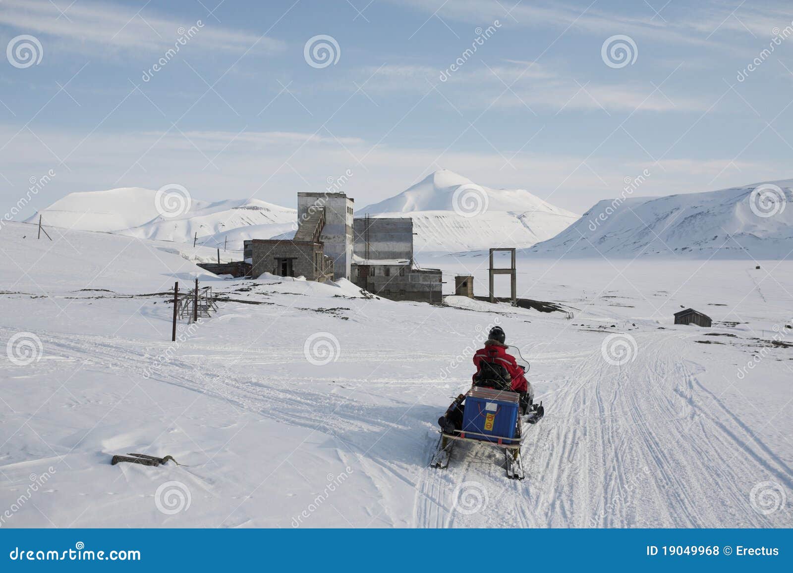 Abandoned Russian Arctic City, Spitsbergen Stock Photo - Image of north ...