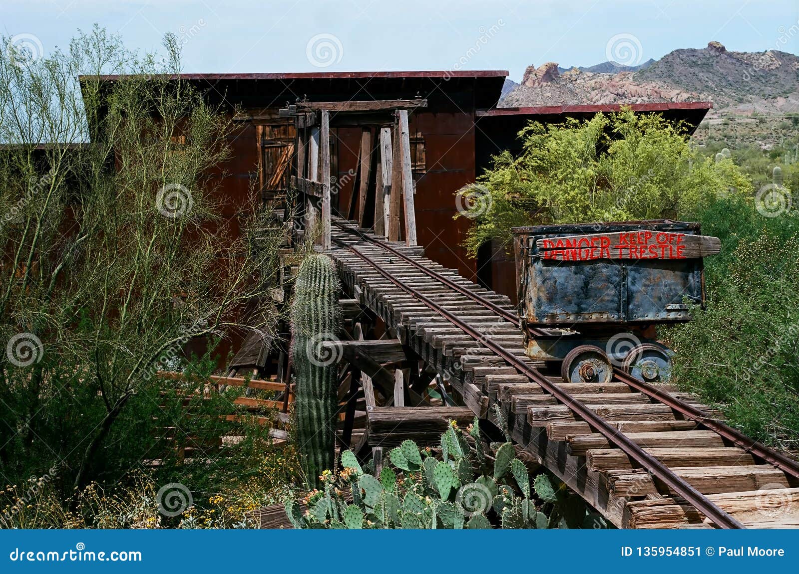 Abandoned Rustic Mining Building in Old Town Stock Image - Image of ...