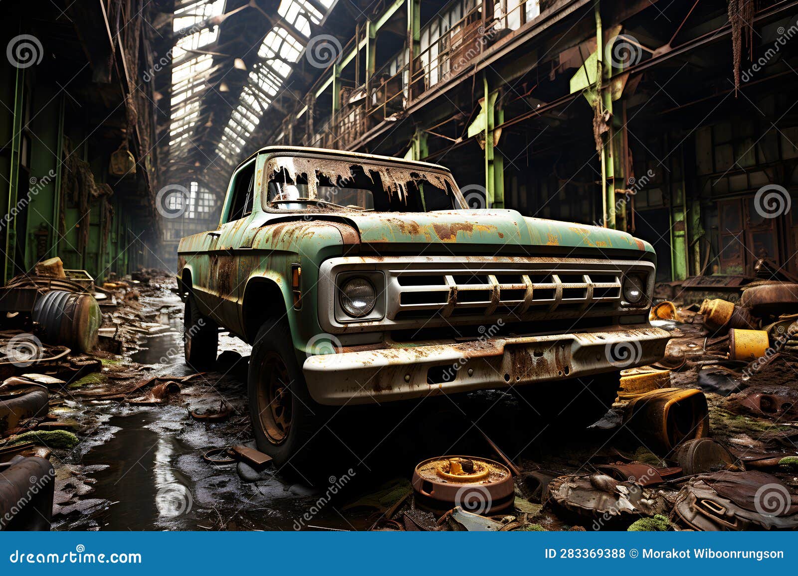 Abandoned Rusty Petrol Super Car Banned For Co2 Emission Agenda ...