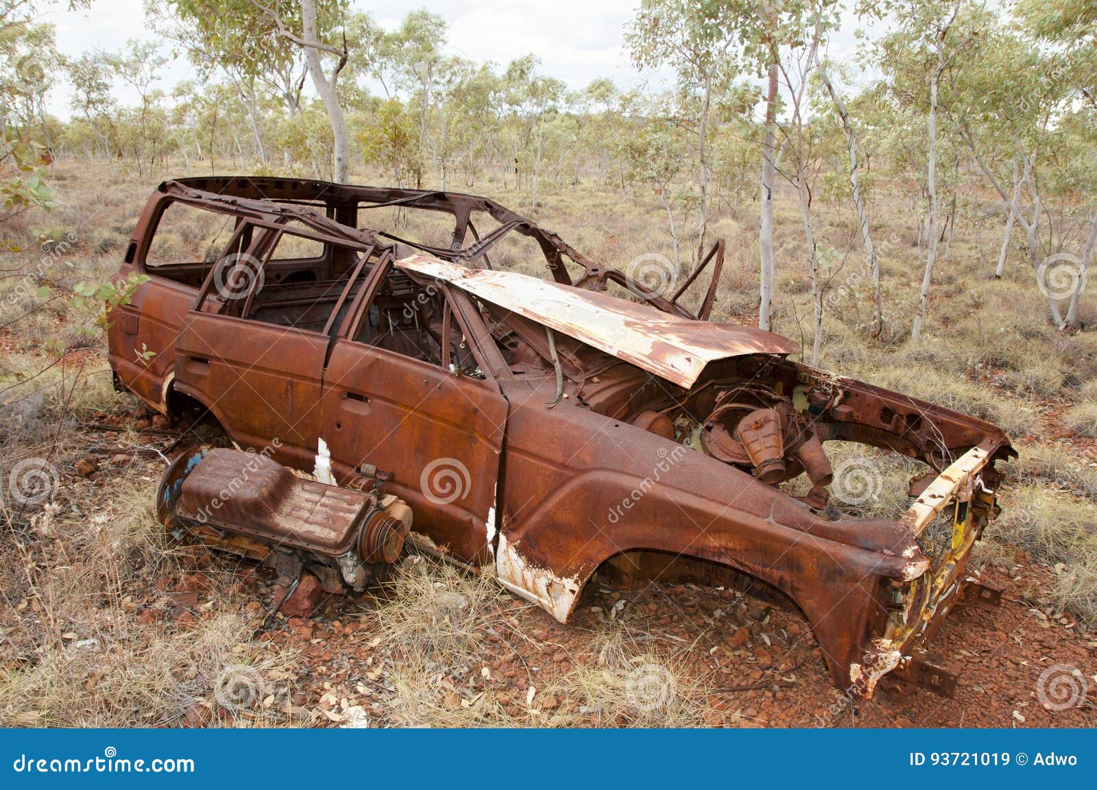 Abandoned Rusty Car - Outback Australia Stock Image - Image of ground ...