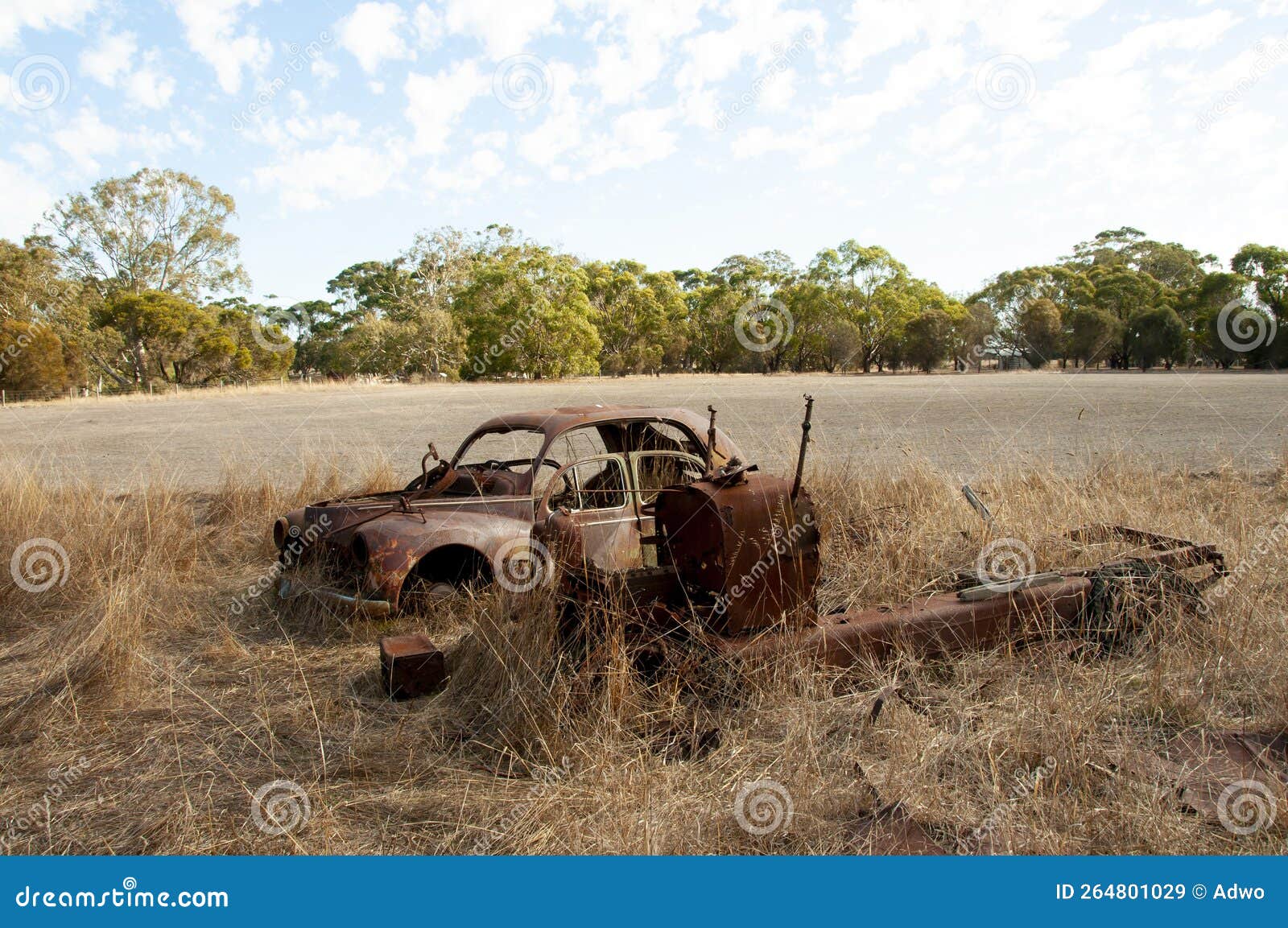 Abandoned Rusty Car stock image. Image of nature, aged - 264801029