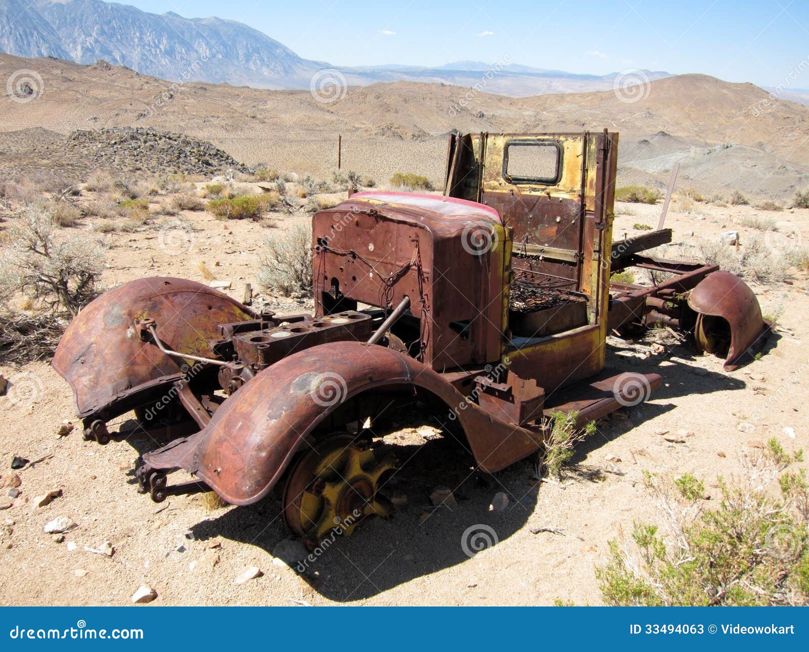 Abandoned Rusty Overgrown Caterpillar Tractors Royalty-Free Stock ...