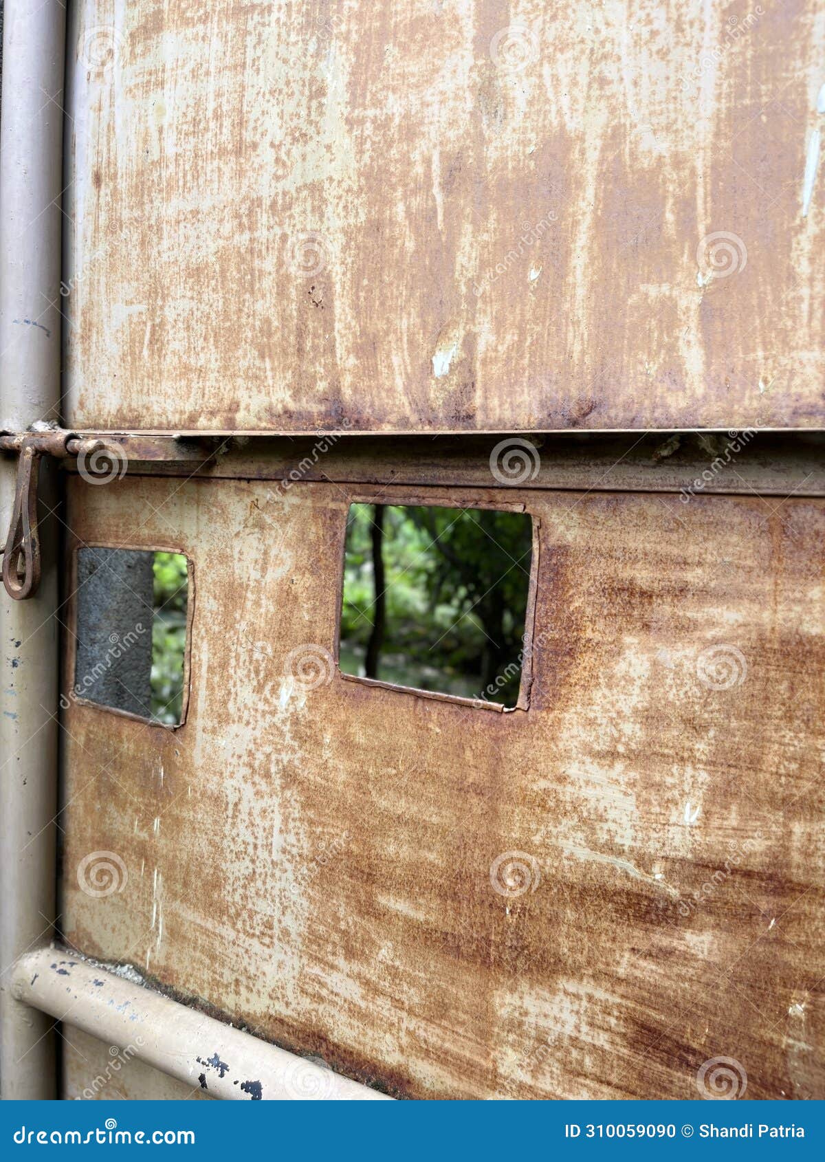 Abandoned Rusty Doors and Mossy Walls Stock Photo - Image of places ...
