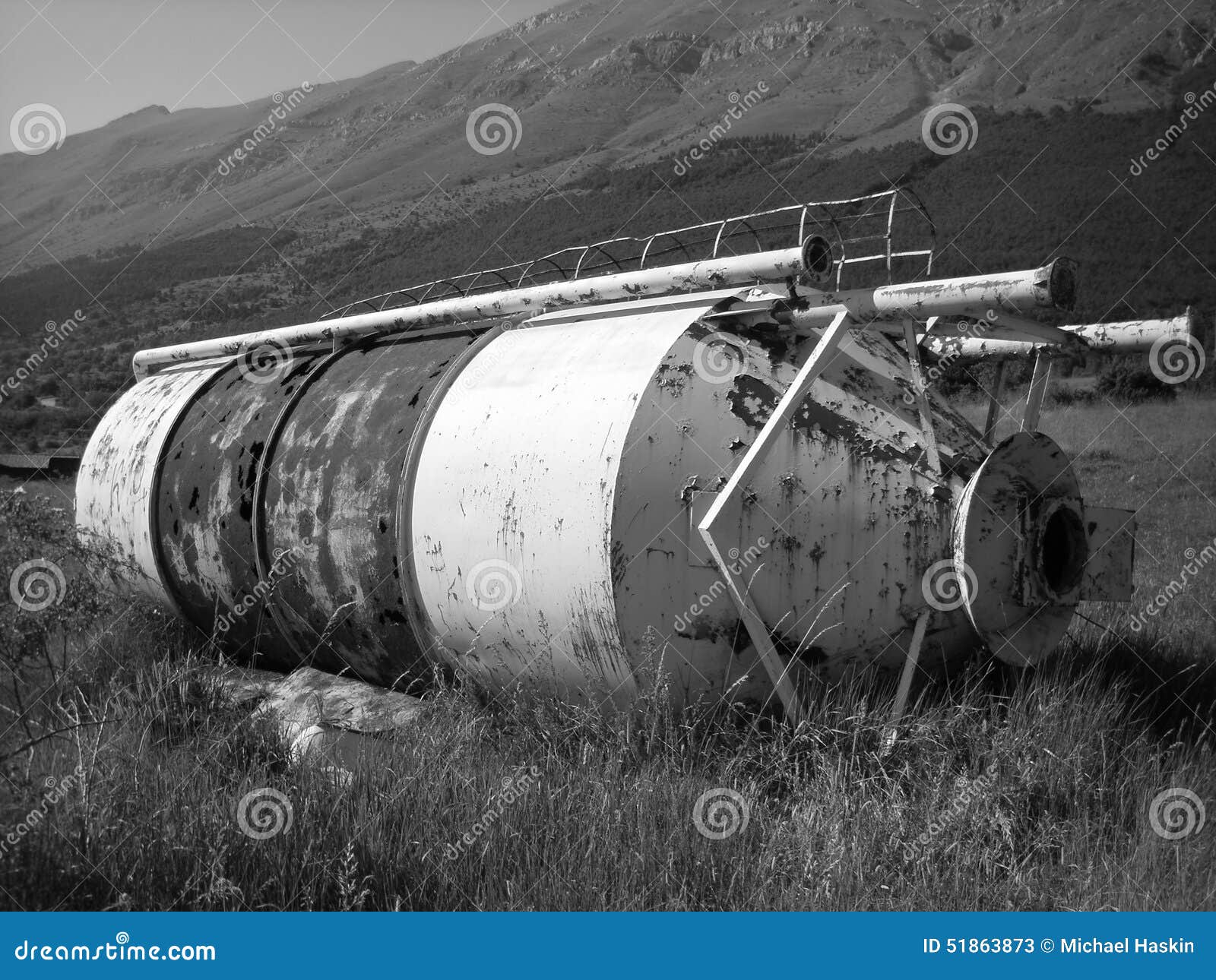 Abandoned rusty farm silo stock image. Image of rusted - 51863873