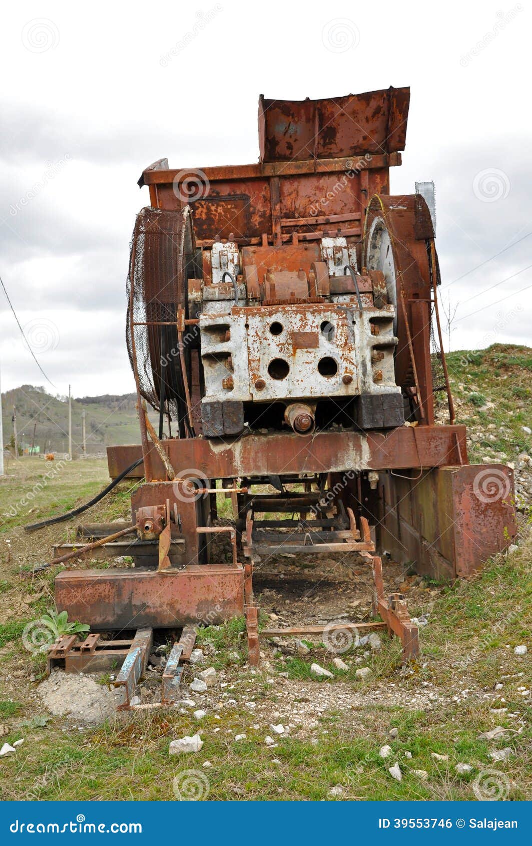 Abandoned rusty machinery stock photo. Image of blue - 39553746
