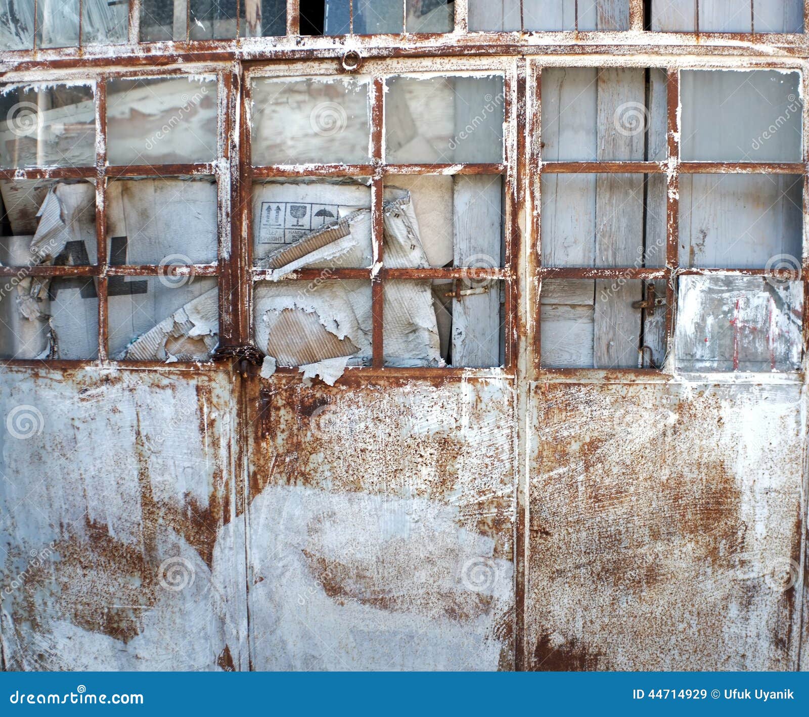 Abandoned Rusty Metal Door of a Building Stock Image - Image of dirty ...