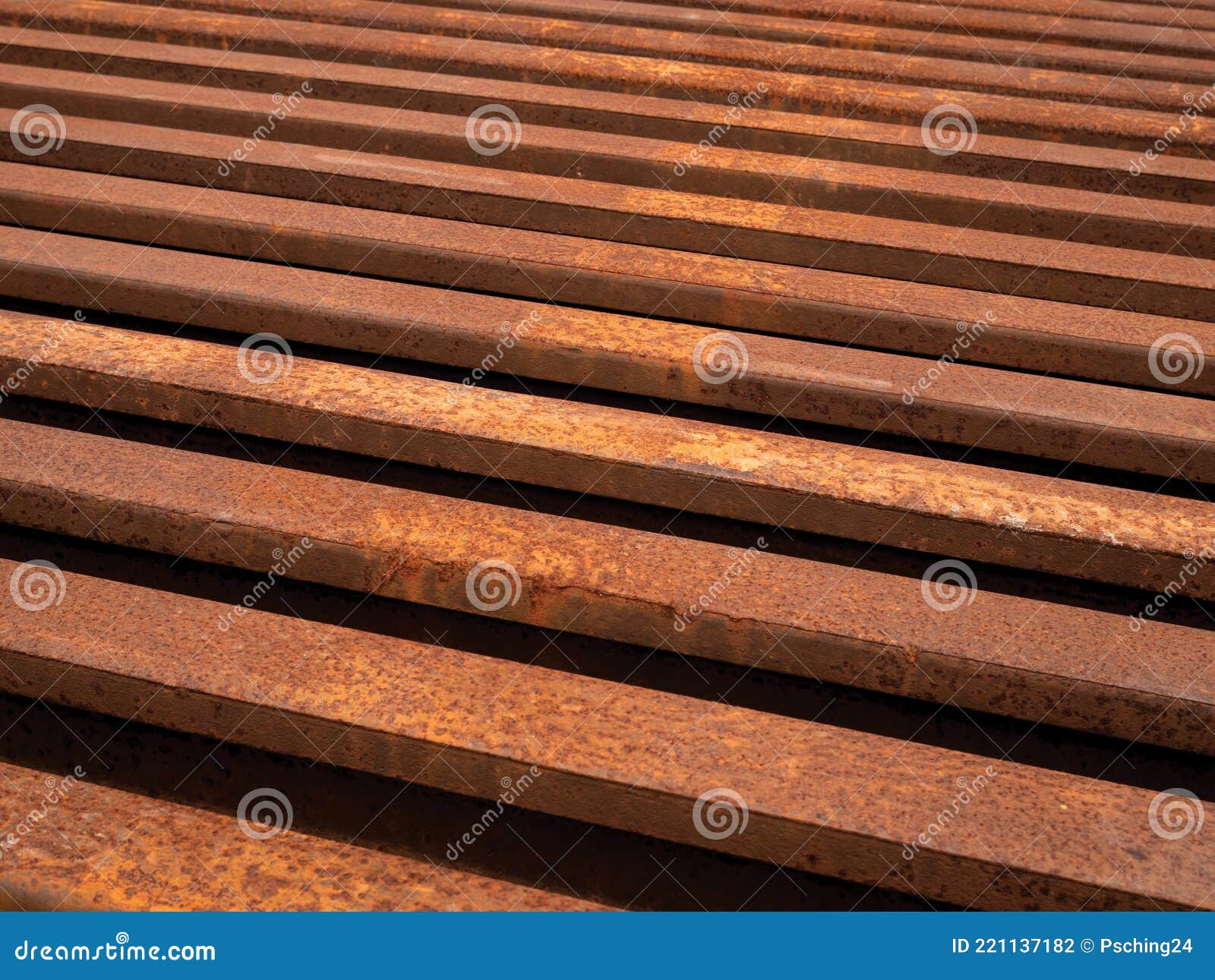 Abandoned Rusty Steel Rails Stock Photo - Image of abstract, grunge ...