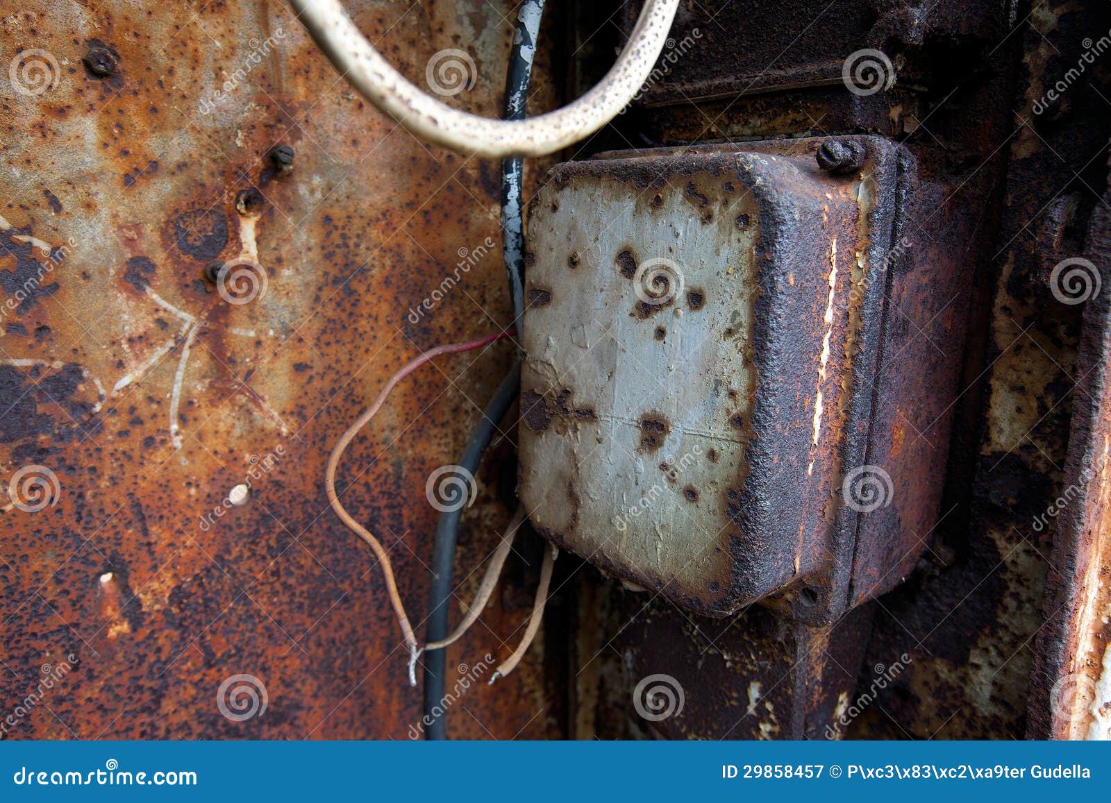 Rusty box stock image. Image of electric, building, corrode - 29858457