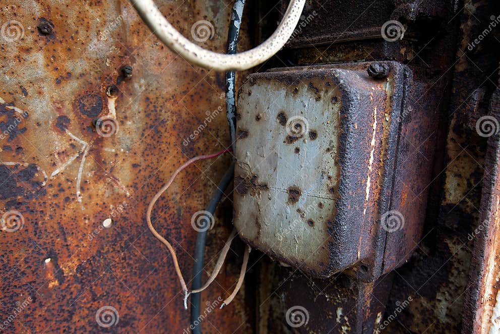 Rusty box stock image. Image of electric, building, corrode - 29858457