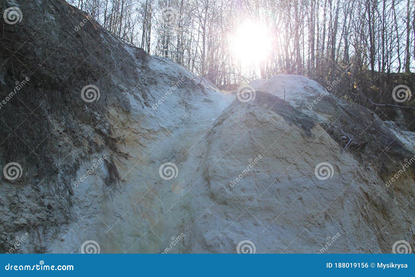 Old sand pit stock photo. Image of abandoned, geology - 188019156