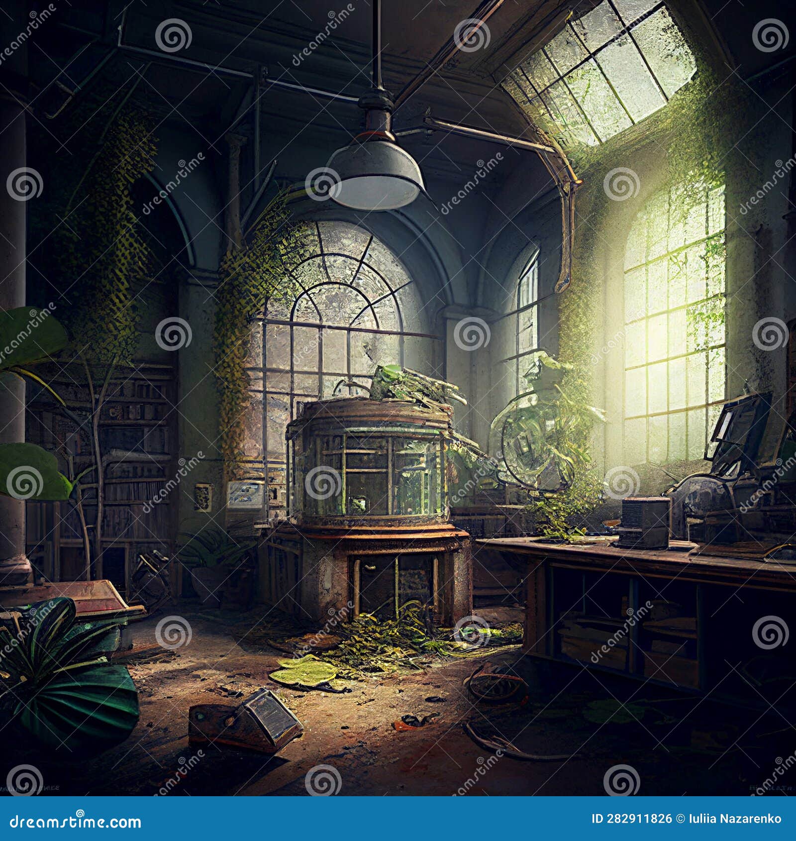 Abandoned Scientific Laboratory. AI Generated Stock Photo - Image of ...