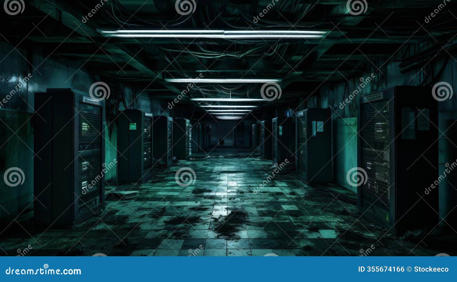 Abandoned Server Room Awaits Renovation With Dark Moody Atmosphere ...
