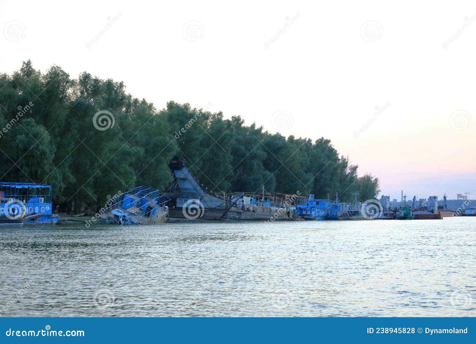 Abandoned Shipwreck in the Danube Delta in Romania Editorial Stock ...