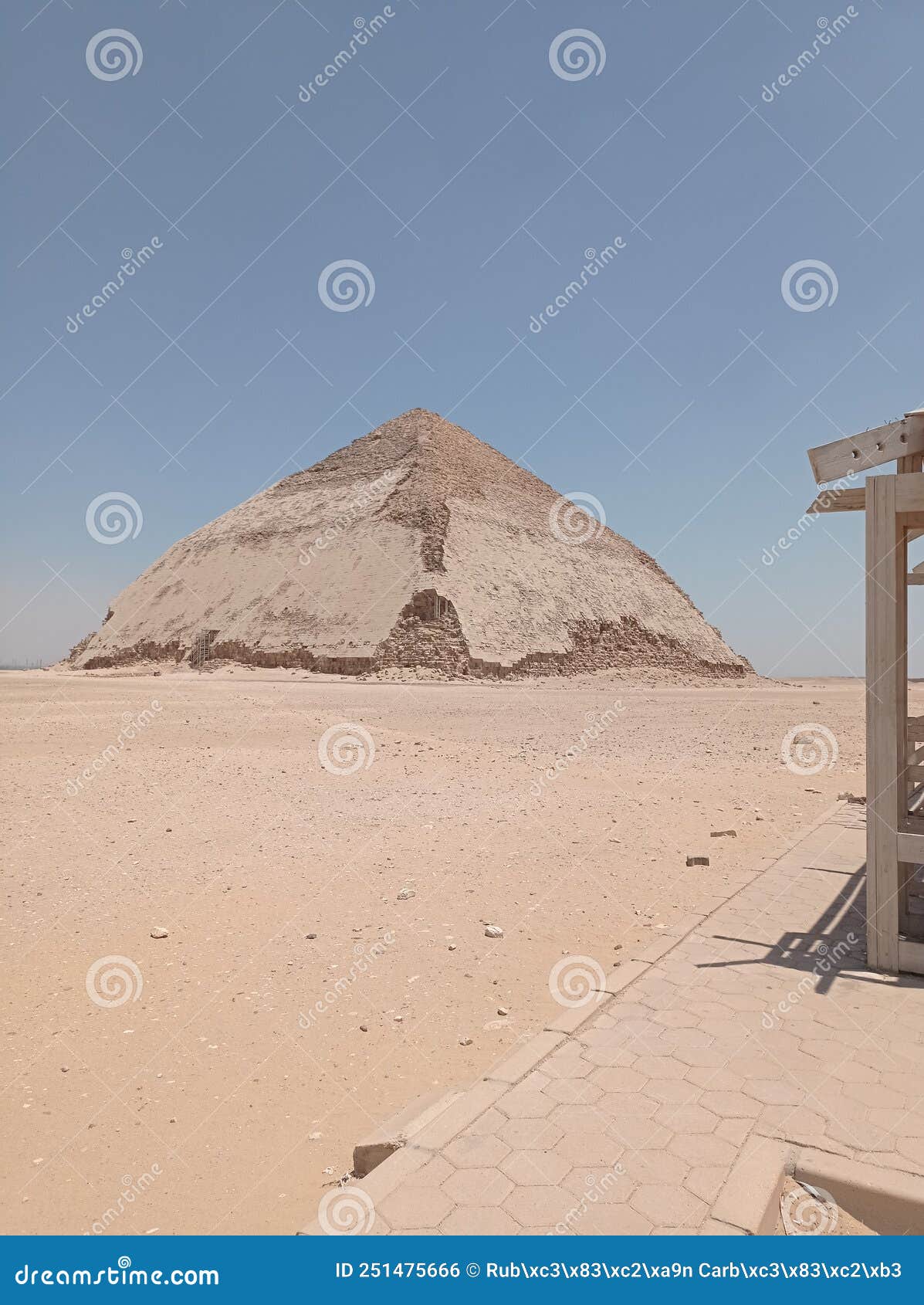 Abandoned Small Pyramid in the Middle of the Desert in Egypt Stock ...