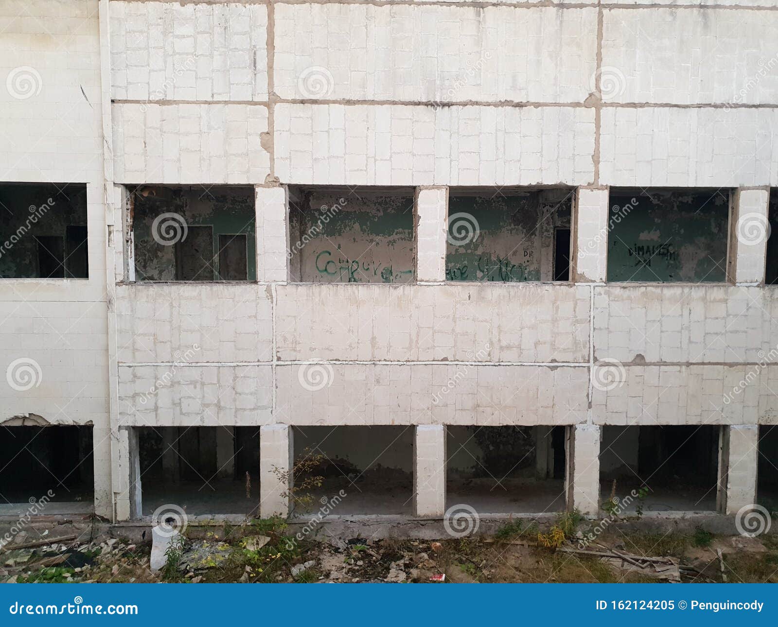 Abandoned soviet building stock image. Image of abandoned - 162124205