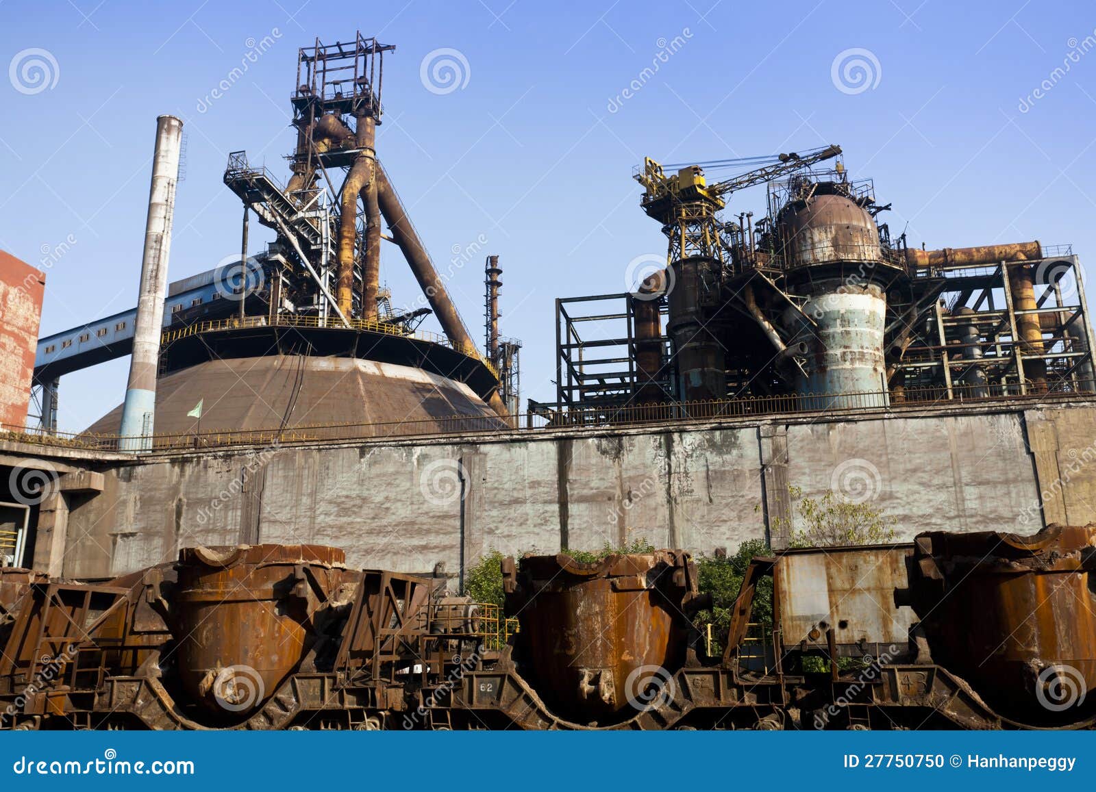 Abandoned steel mill stock photo. Image of environment - 27750750