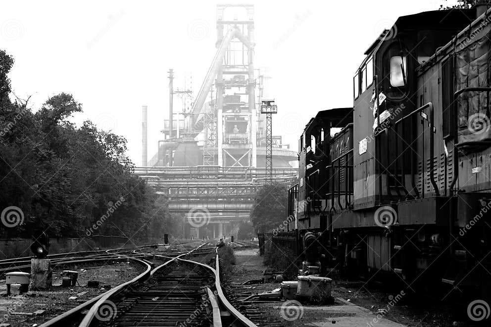 Abandoned steel works stock photo. Image of environment - 19969412