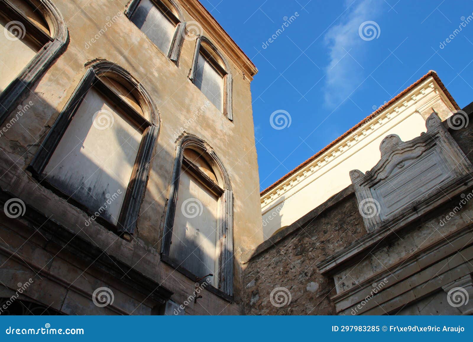 Abandoned Stone Building (palace ?) in Rethymno in Crete (greece) Stock ...