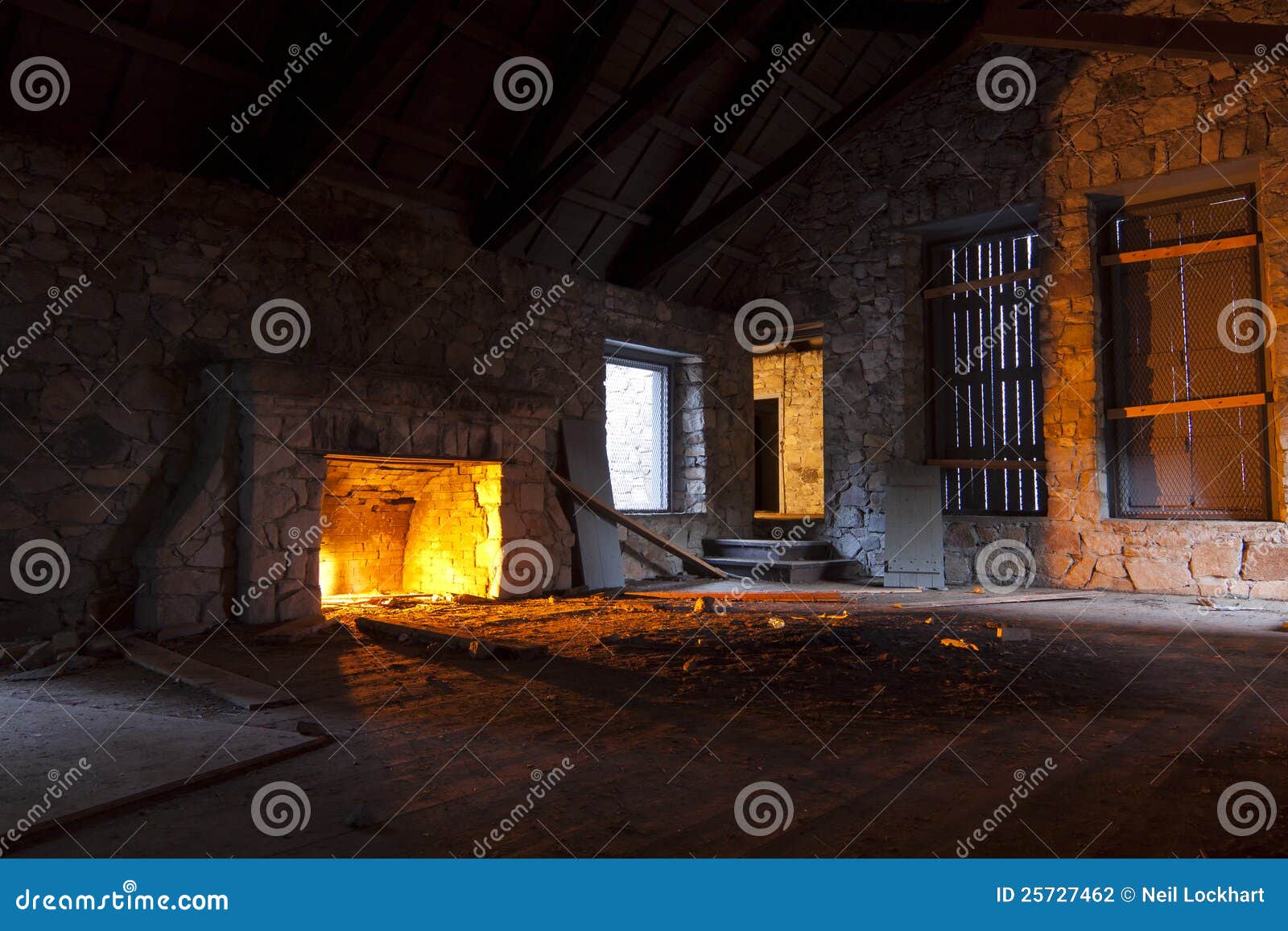 Rundown House Interior