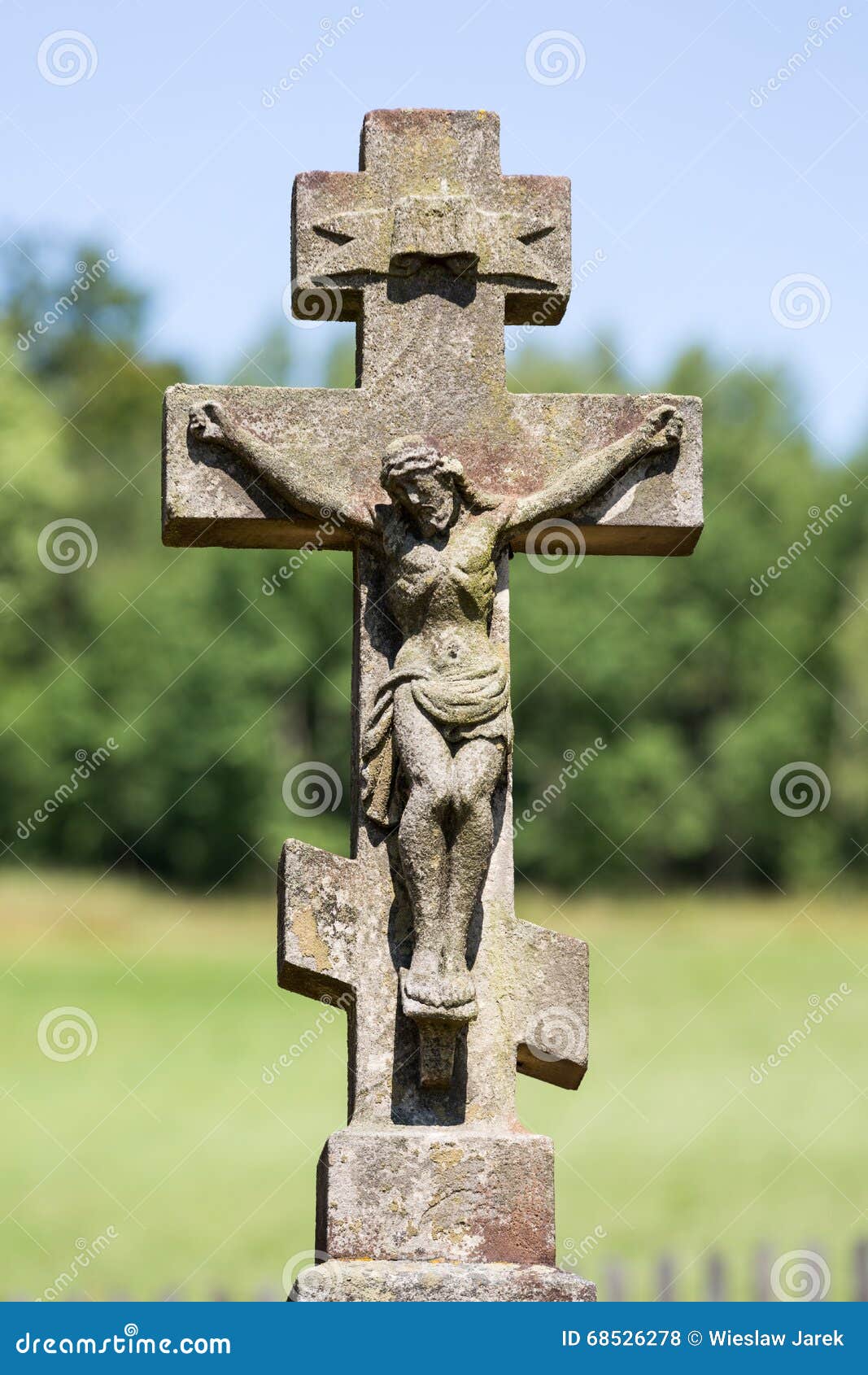 Abandoned Stony Orthodox Crosses Stock Photo - Image of bartne, dead ...